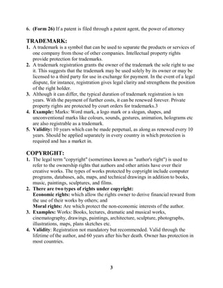 IPR_Patent, Trademark, Copyrights | PDF