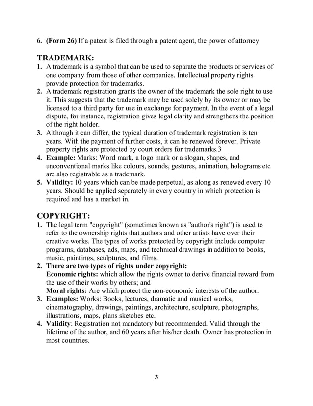 IPR_Patent, Trademark, Copyrights | PDF