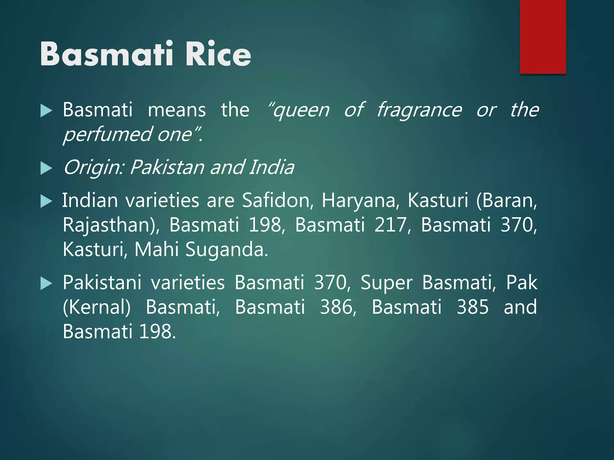 Case Study on Basamati Rice Patent Battle | PPTX