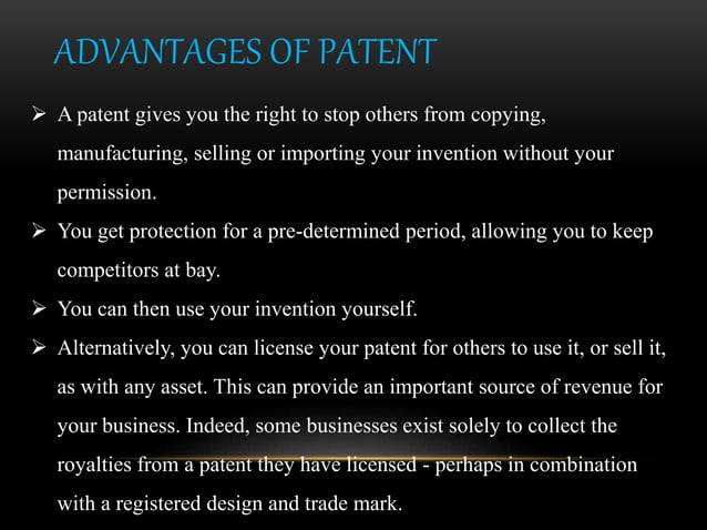Intellectual Property Rights presentation | PPTX | Law