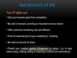Intellectual Property Rights presentation | PPTX