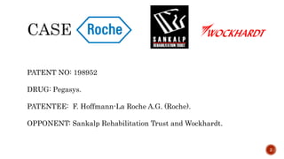 Patent Infringement Case: Roche Vs. Sankalp Rehabilitation Trust and Wockhardt | PPTX