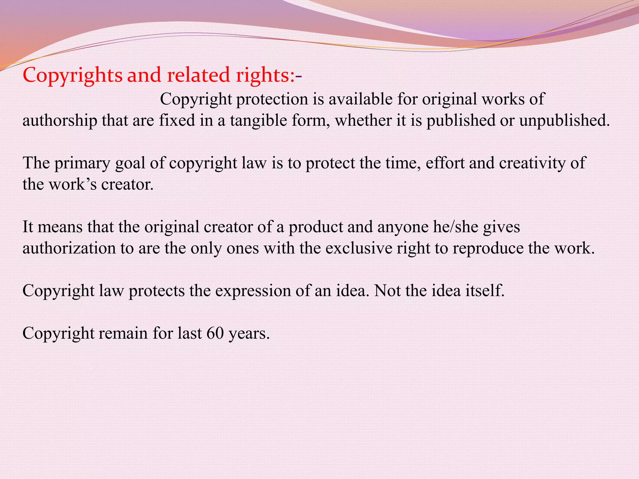 INTELLECTUAL PROPERTY RIGHT(IPR) | PPTX