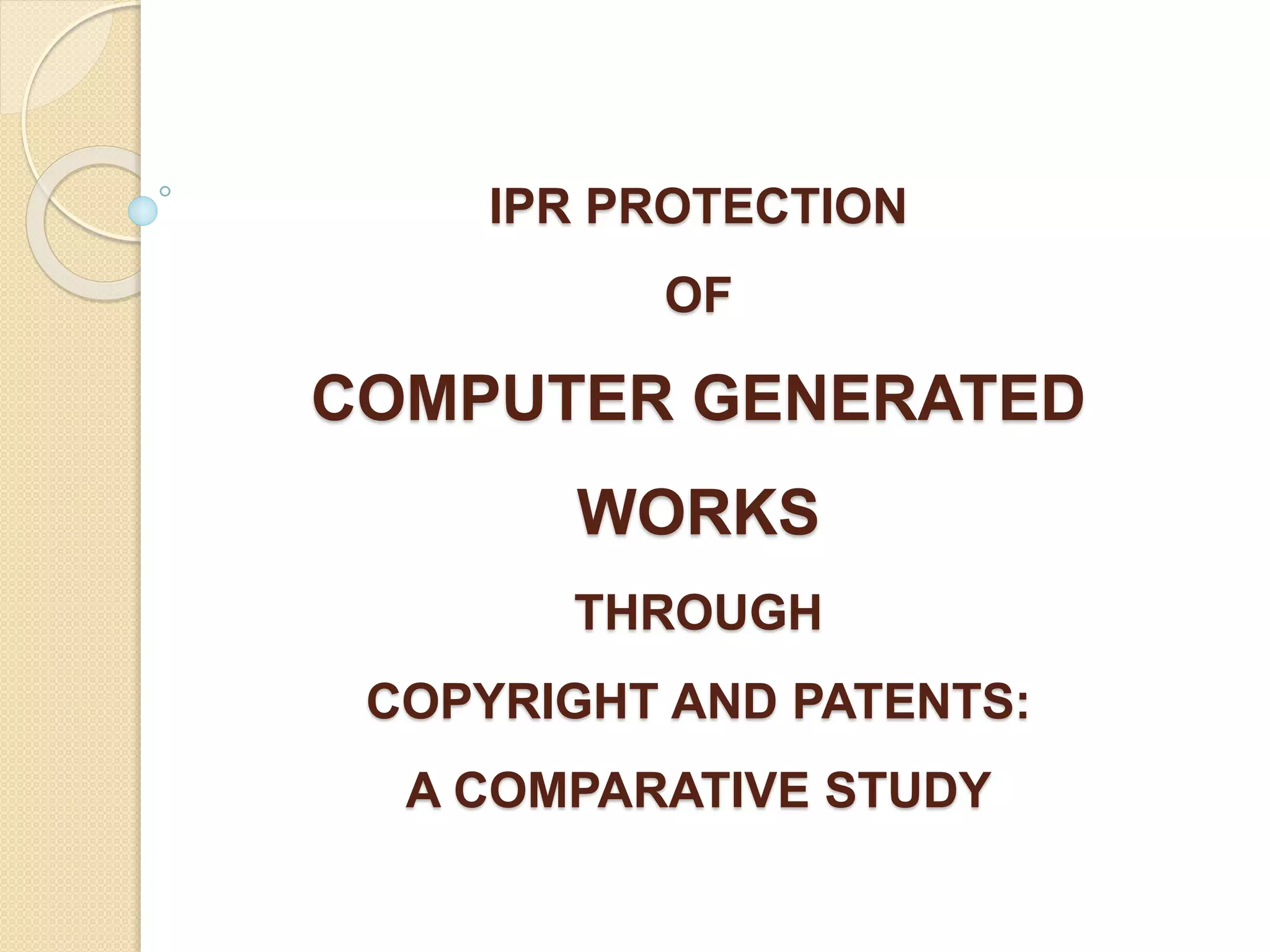 IPR protection to computer softwares | PPTX