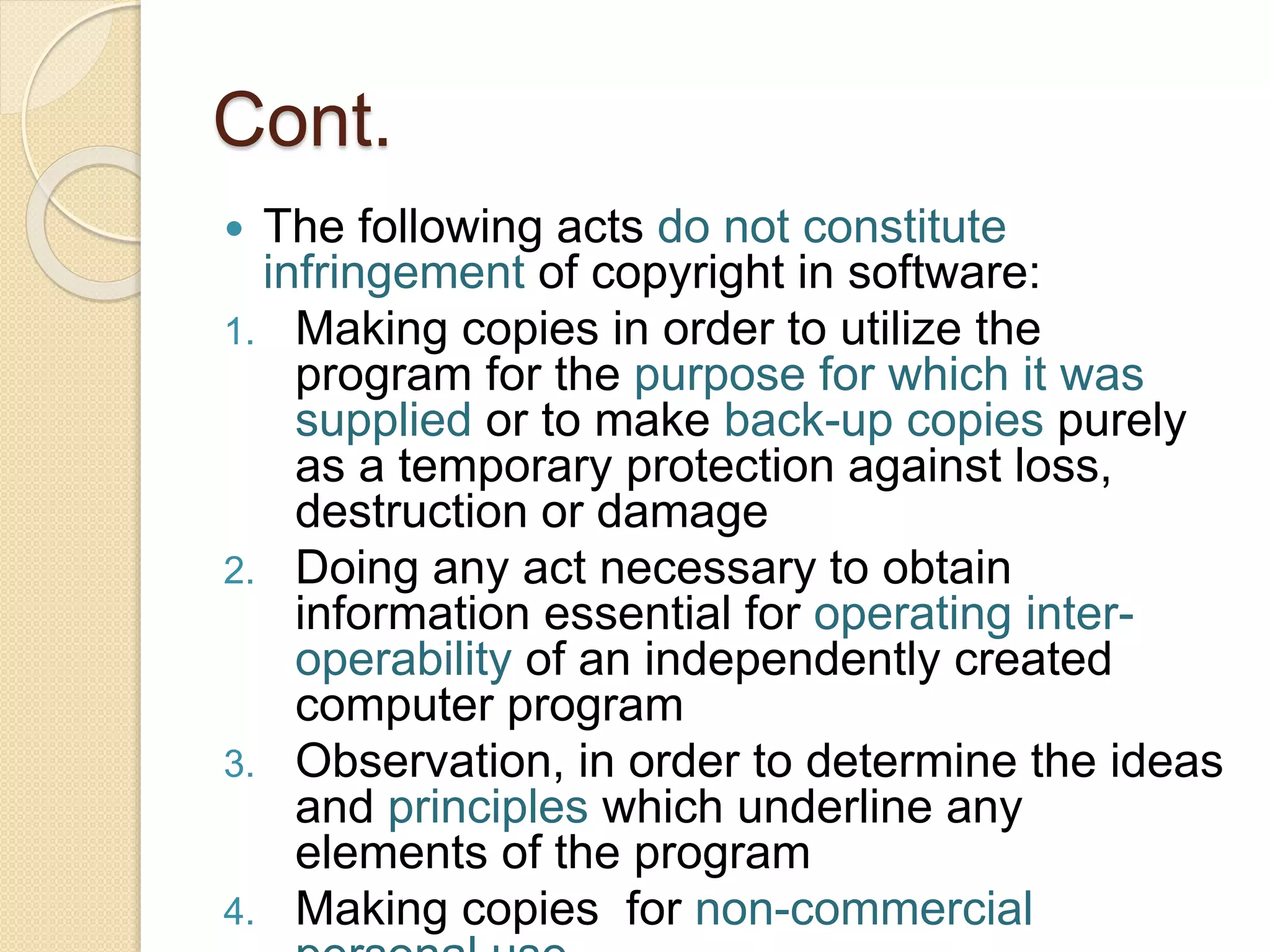 IPR protection to computer softwares | PPTX