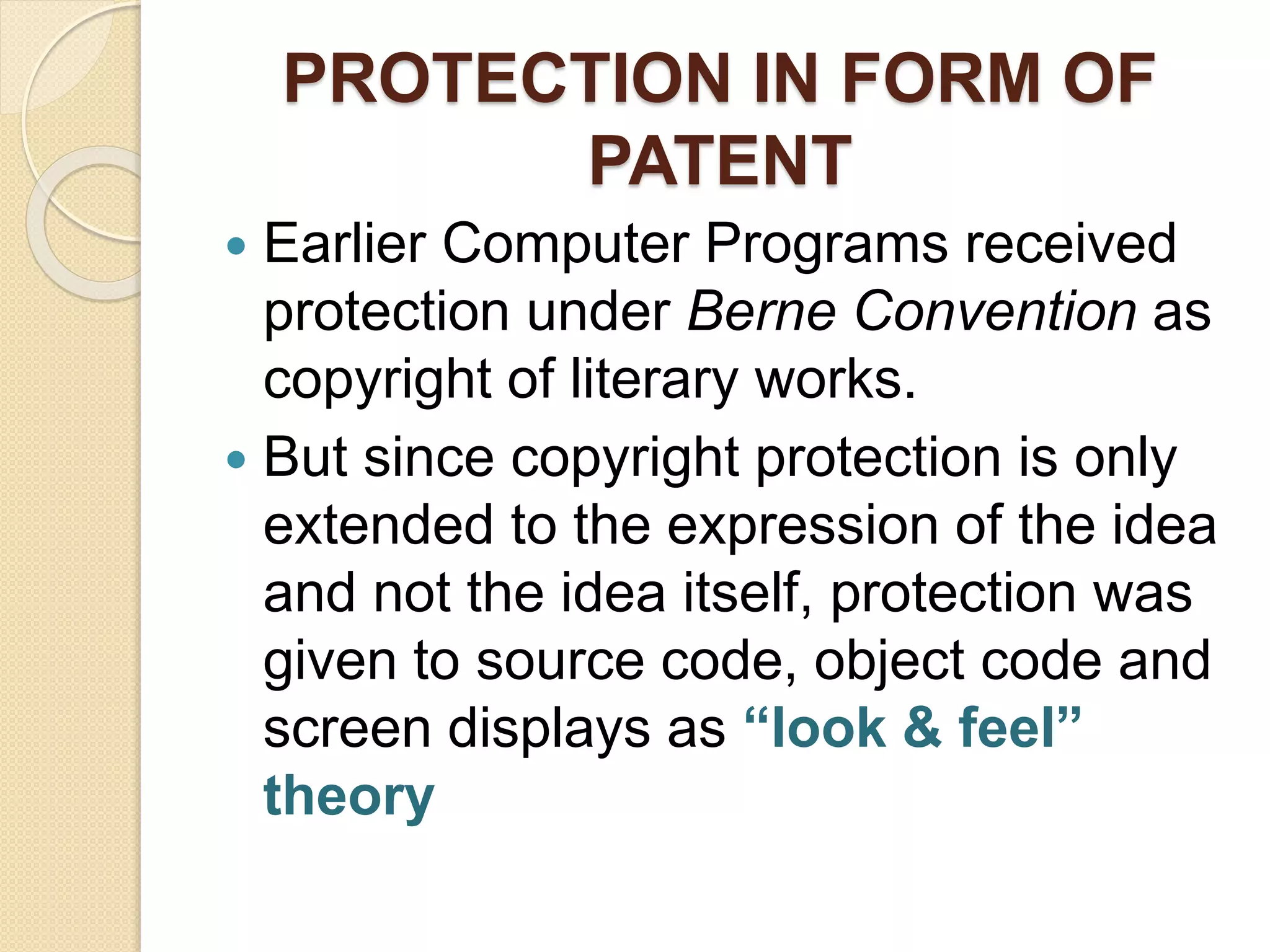 IPR protection to computer softwares | PPTX