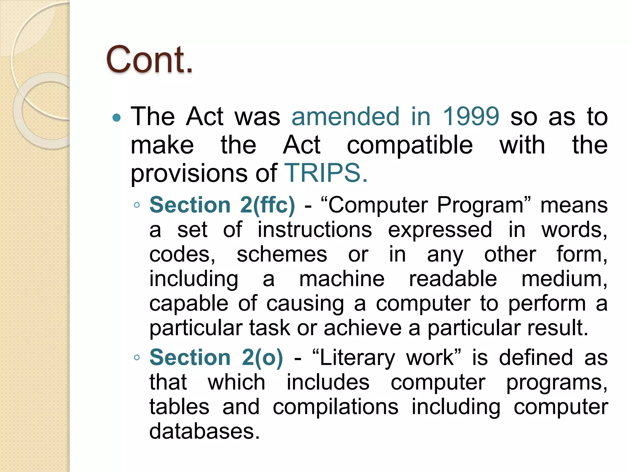 IPR protection to computer softwares | PPTX