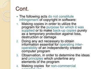 IPR protection to computer softwares | PPTX