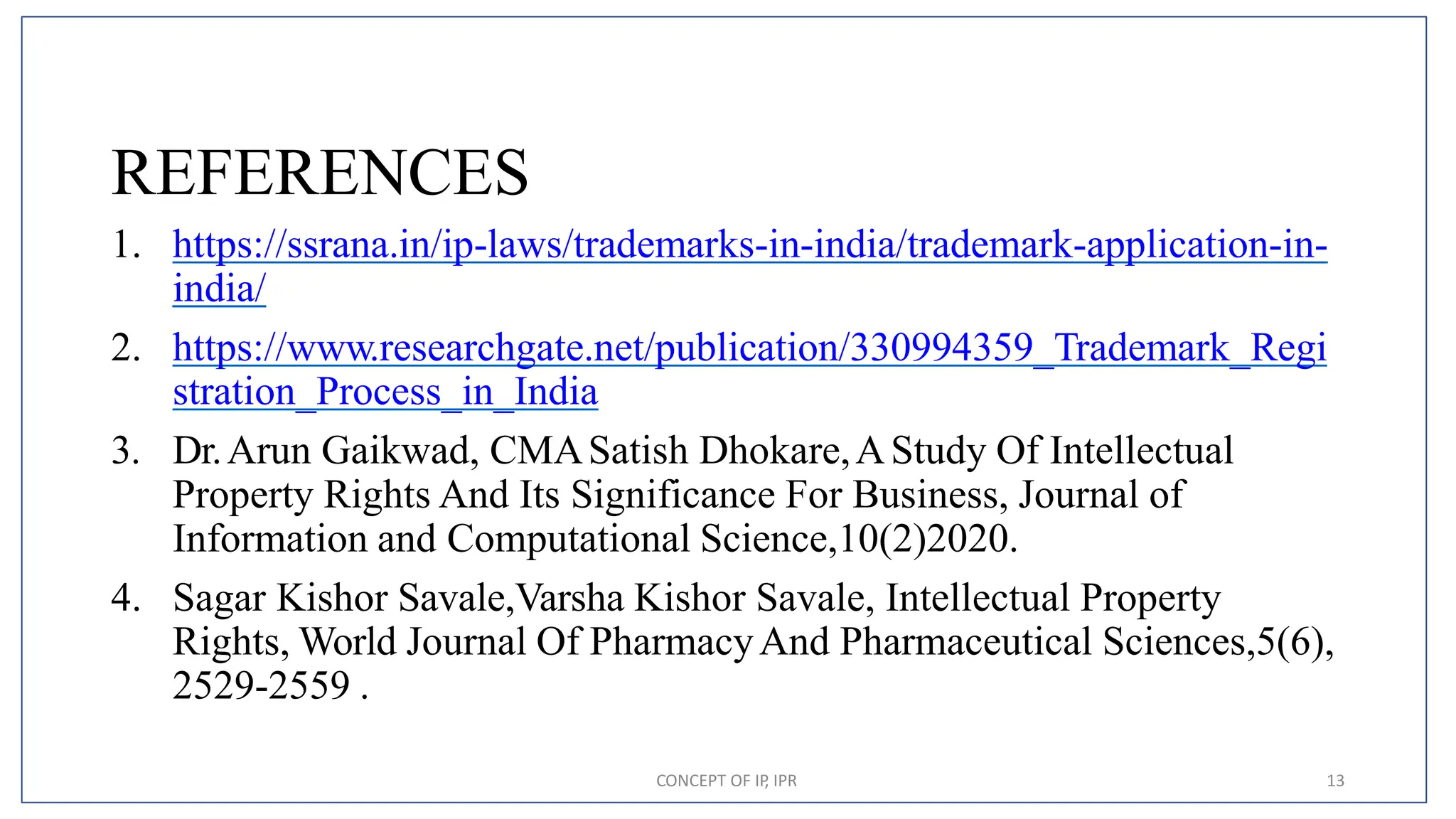 INTELLECTUAL PROPERTY RIGHTS (IPR) PPT | PPTX