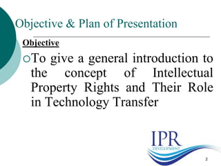 Basics of IPRs by Dr. sujit kumar | PPT