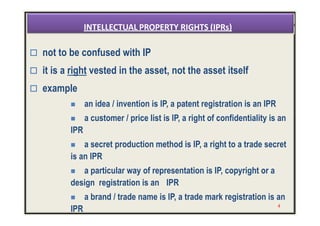 Intellectual property rights presentation | PPTX
