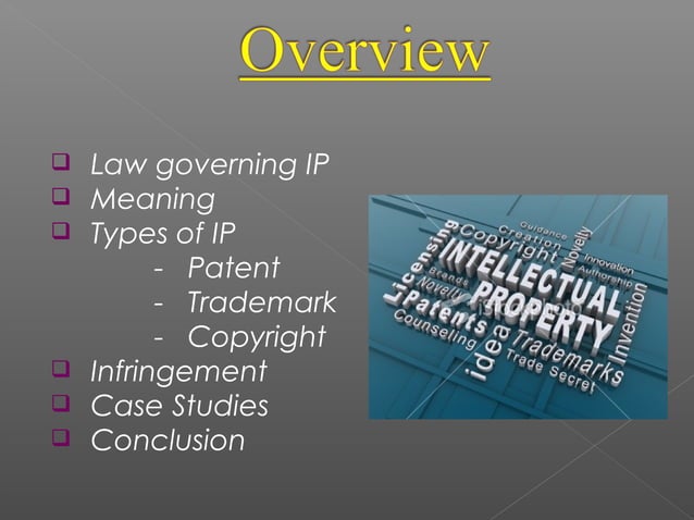 Intellectual Property Rights ppt | PPT | Industrial Property | Real Estate