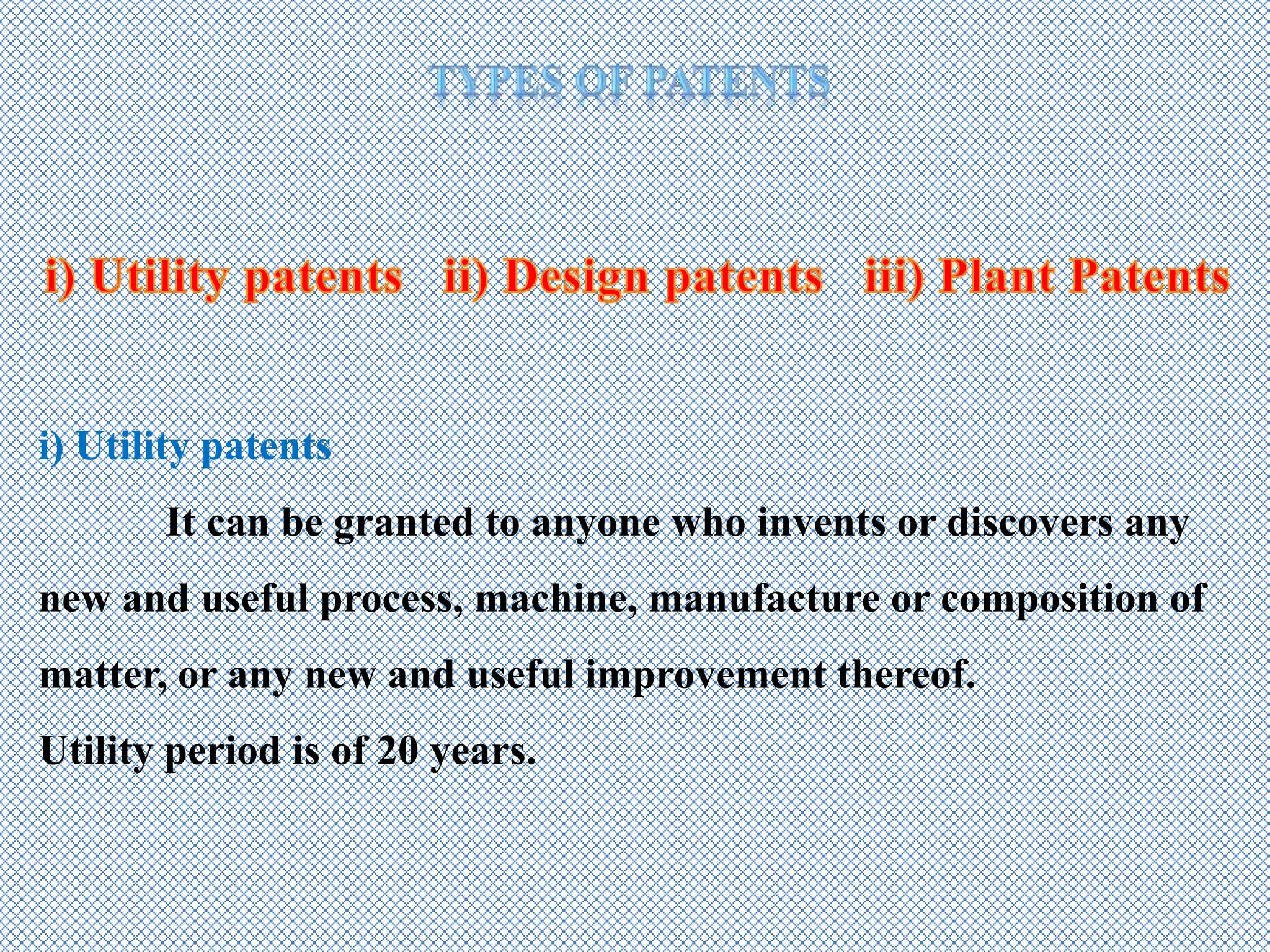 PATENTS AND COPYRIGHT | PPTX