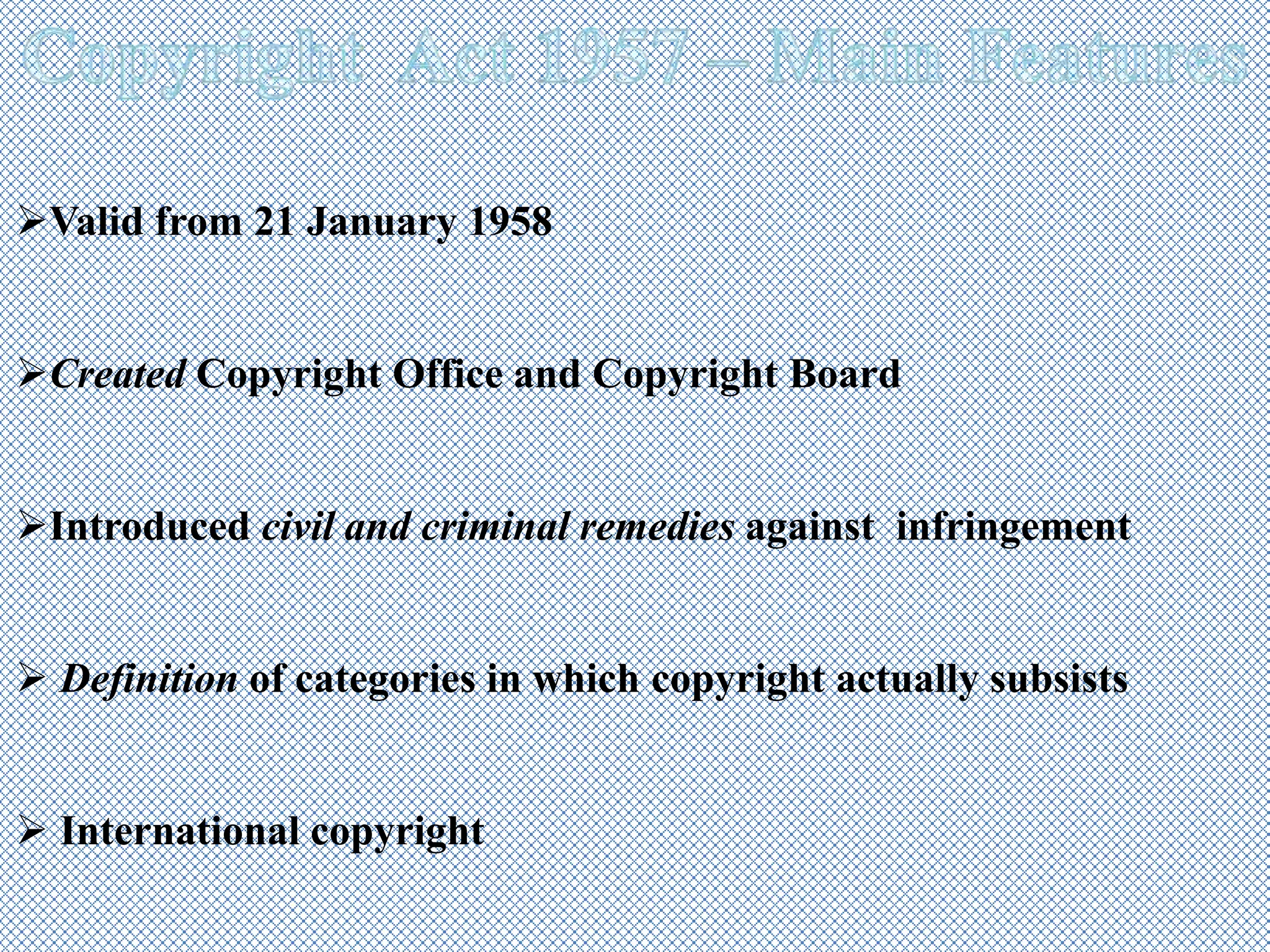 PATENTS AND COPYRIGHT | PPTX