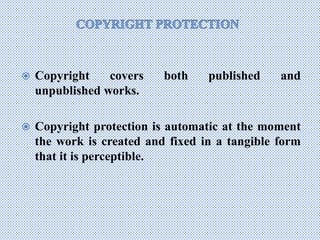 PATENTS AND COPYRIGHT | PPTX