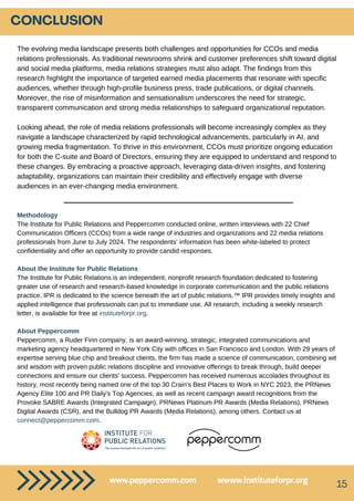 IPR and Peppercomm: Navigating a Changing Media Landscape | PDF
