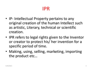 Overview of an IPR system | PDF