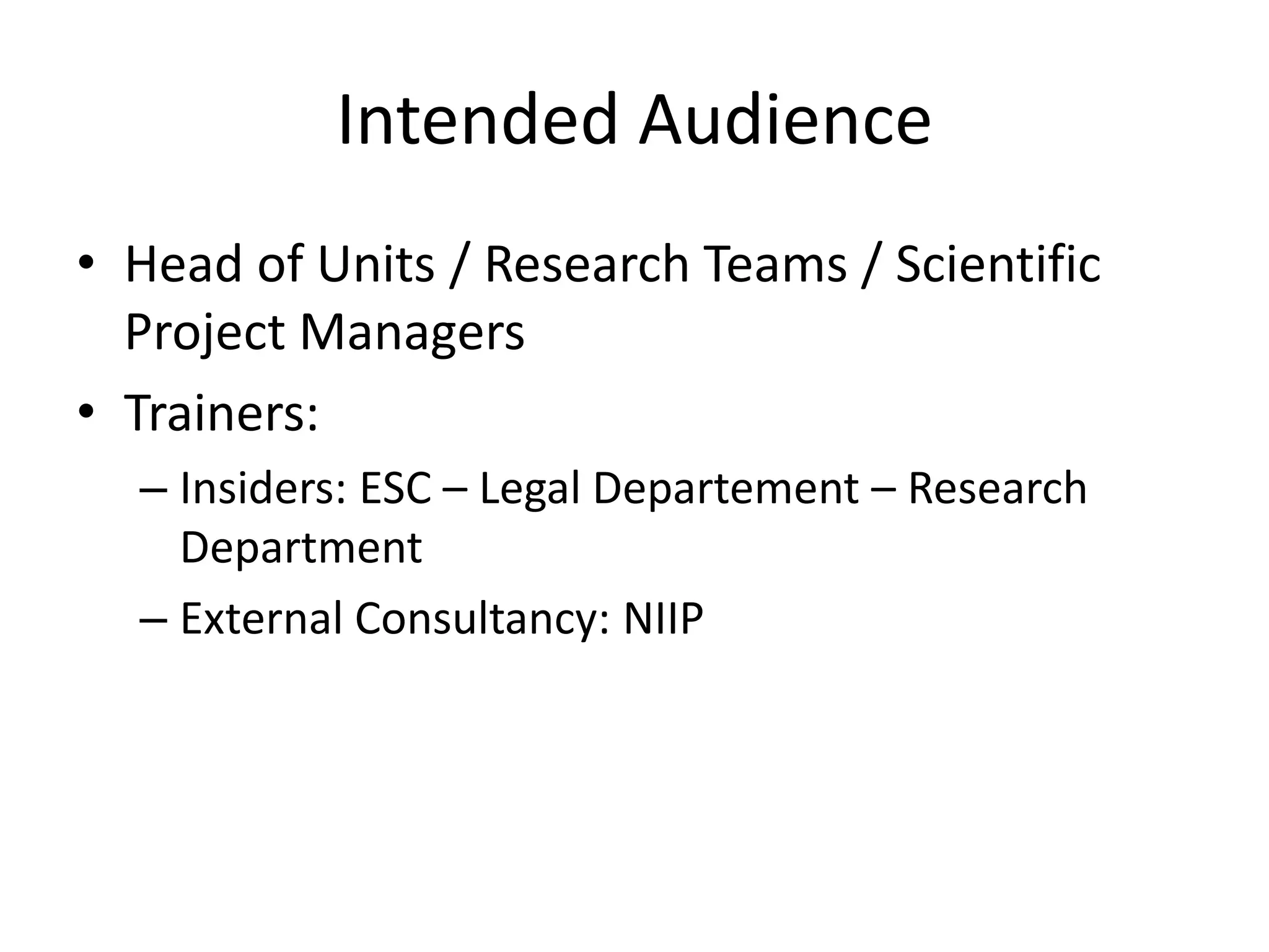 Ipr training session | PPTX