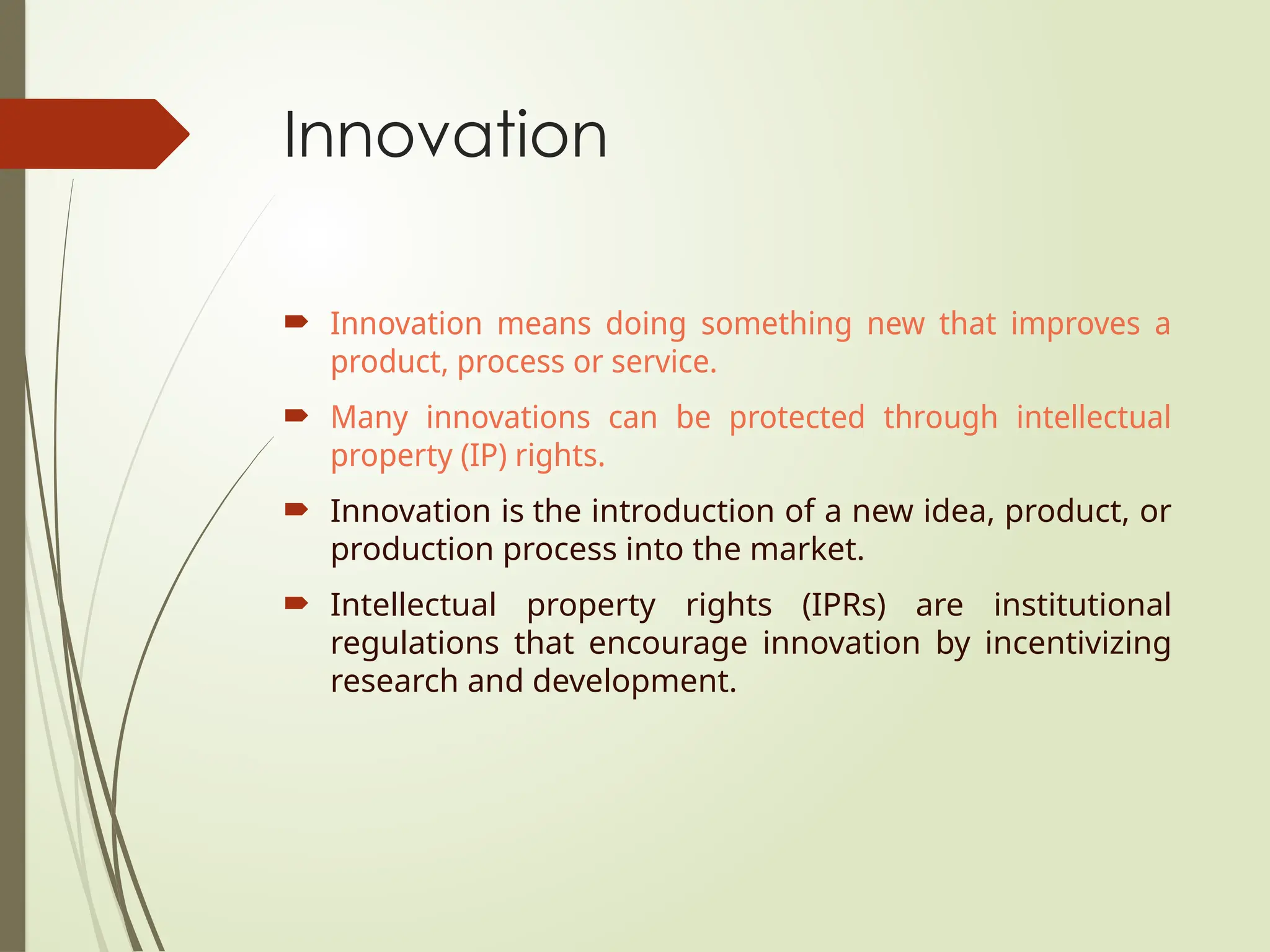intellectual property rights: Innovation and its types | PPTX