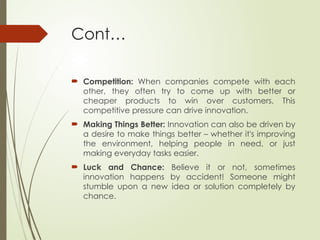 intellectual property rights: Innovation and its types | PPTX