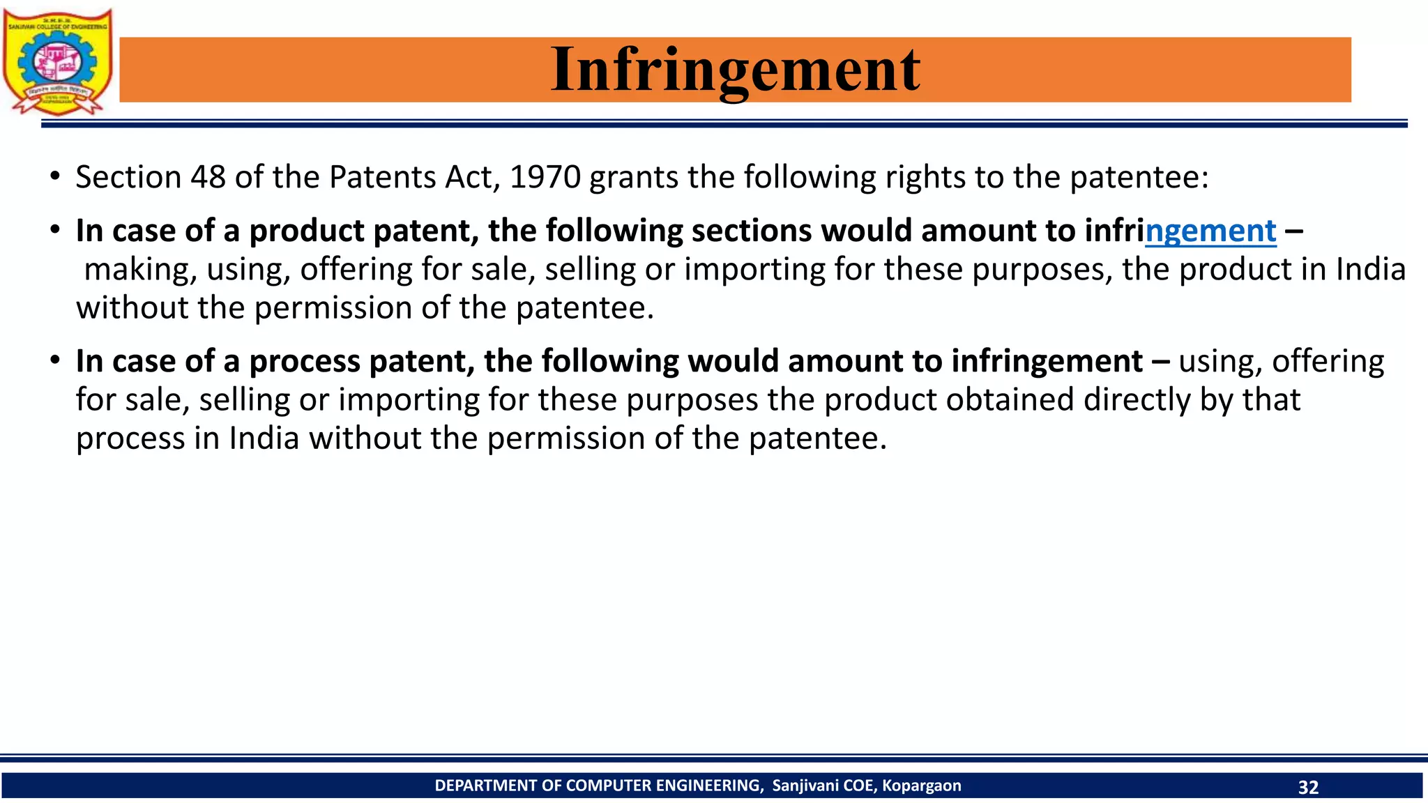 IPR Unit 2 Part 2 Patenting Procedure.ppt
