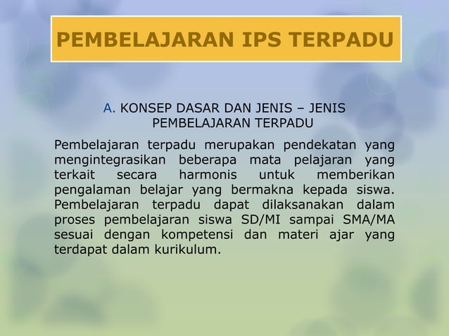 MODEL – MODEL PEMBELAJARAN KONSEP DASAR IPS YANG KREATIF, INOVATIF DAN ...