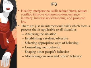 InterPersonal Behaviour | PPT