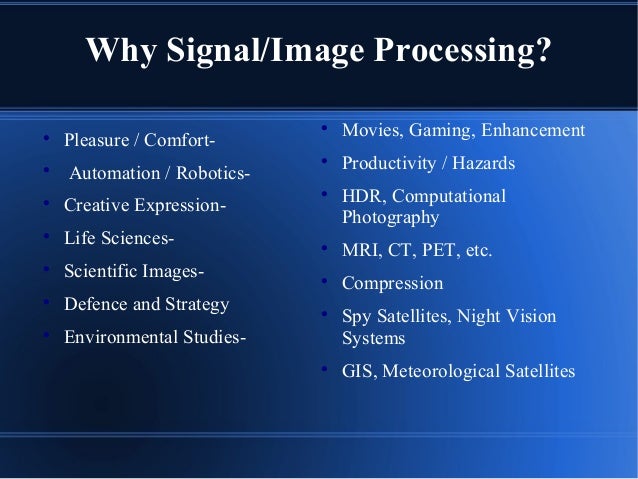 Recent Trends in Signal and Image Processing - Applications