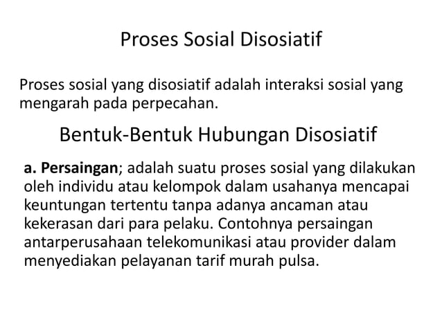 Bentuk bentuk hubungan sosial | PPTX