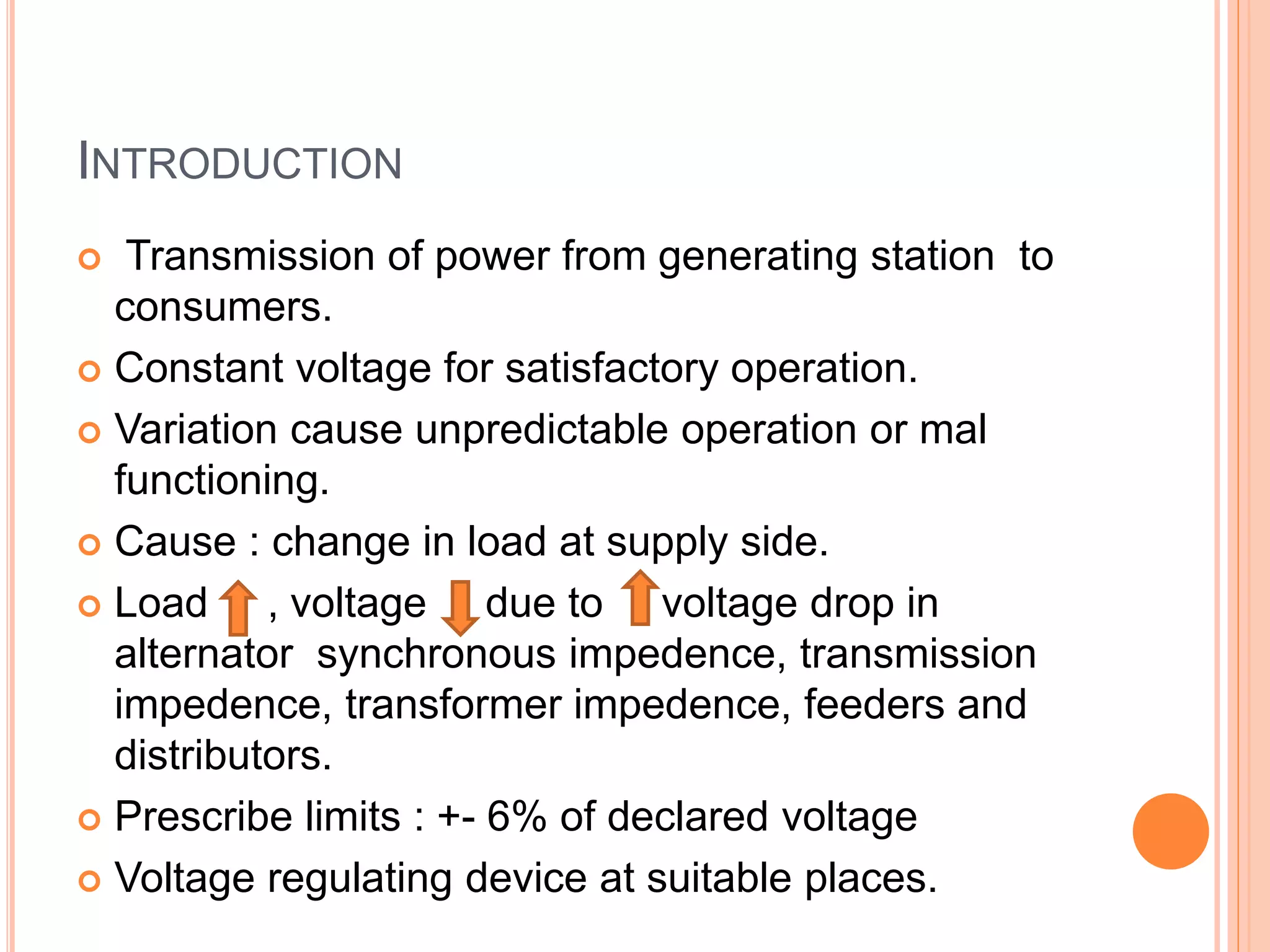 Methods of Voltage Control | PPTX