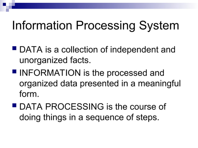 Information Processing System Computing made easy.ppt