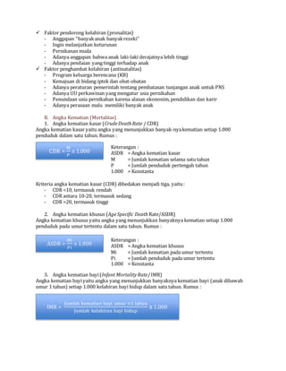 Dinamika Penduduk - SMP | DOCX