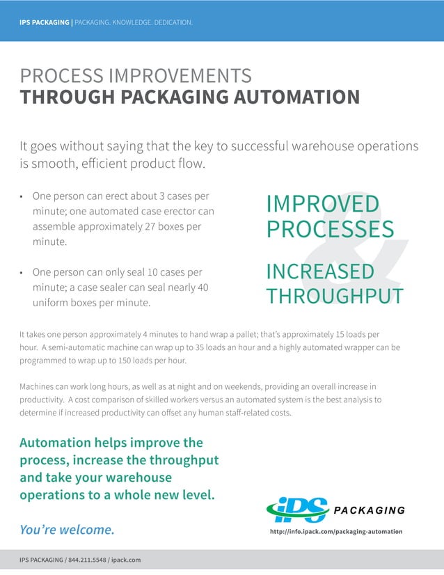 Packaging Automation Saves Time Money And Resources Pdf