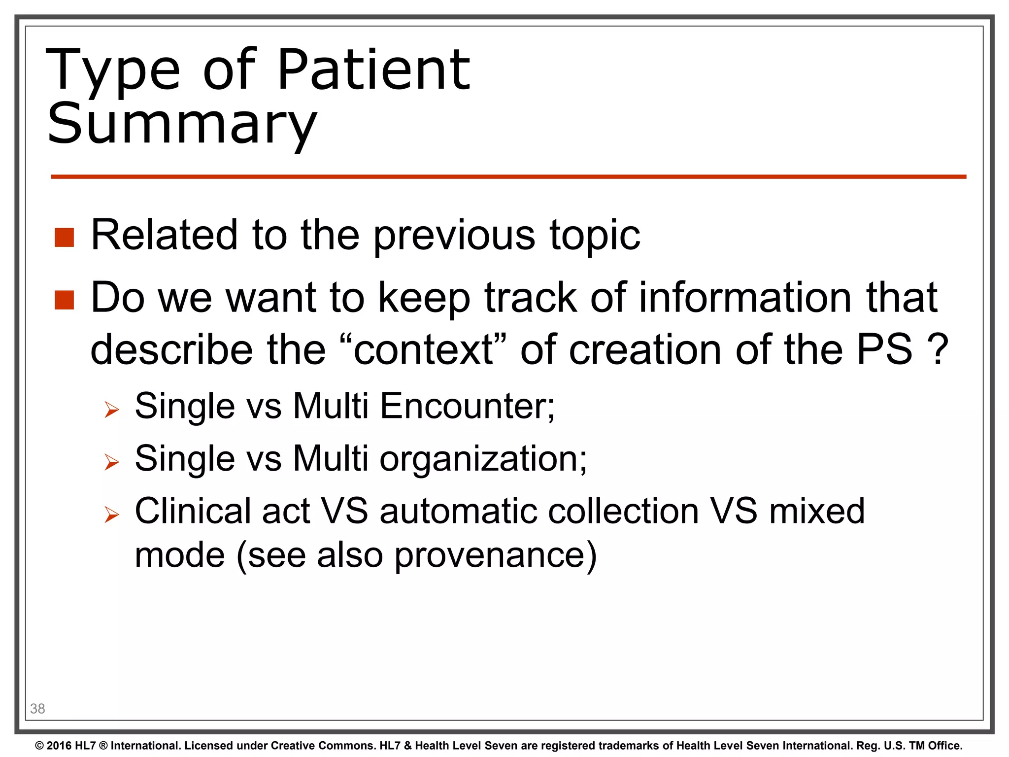 International Patient Summary Workshop | PPT