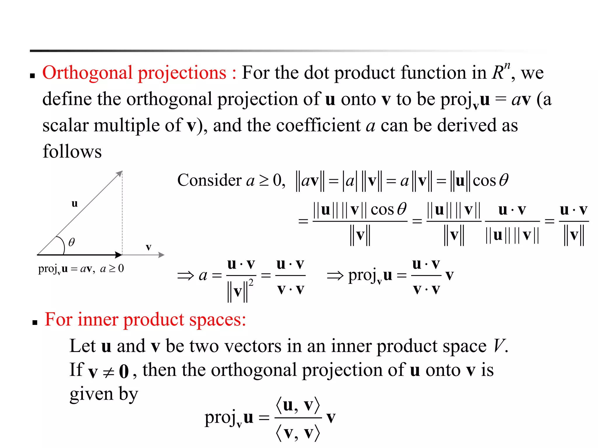 Inner Product Space | PPTX
