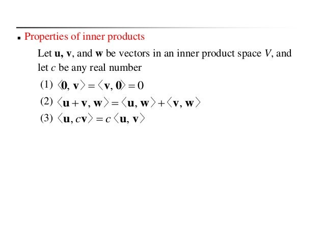 Inner Product Space