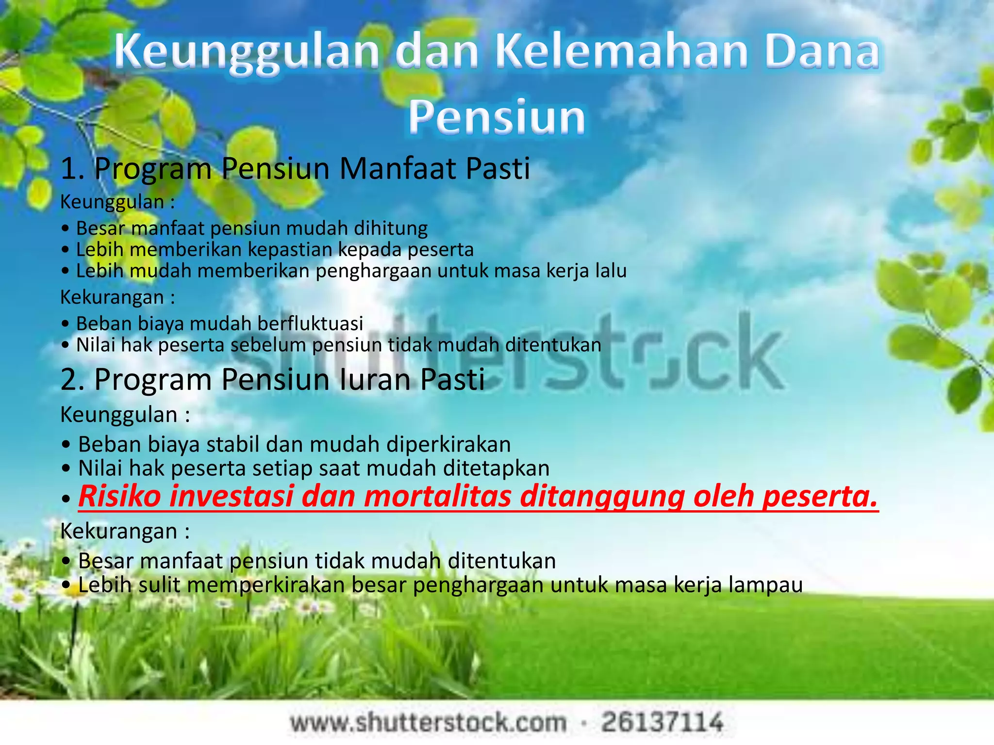 Lembaga Dana Pensiun dan Perusahaan Sewa Guna | PPTX