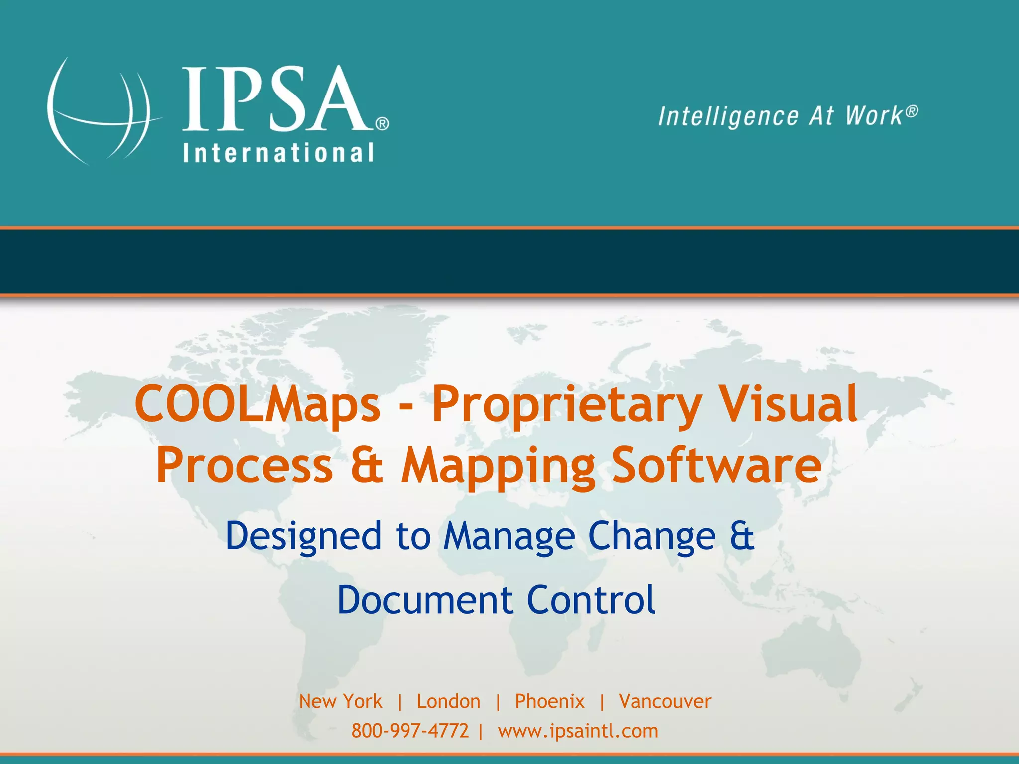 IPSA Mapping Software CoolMaps® | PPT