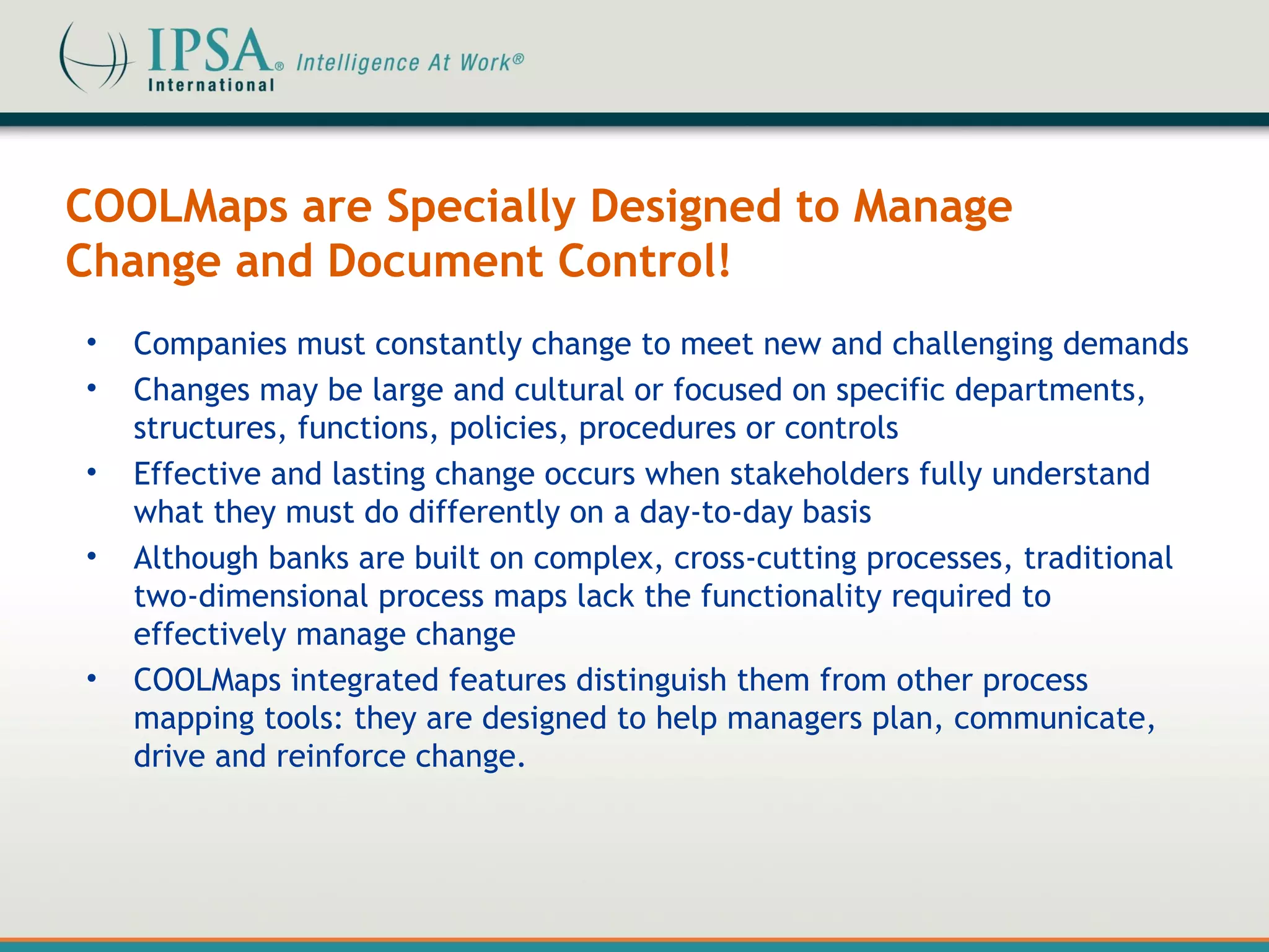 IPSA Mapping Software CoolMaps® | PPT