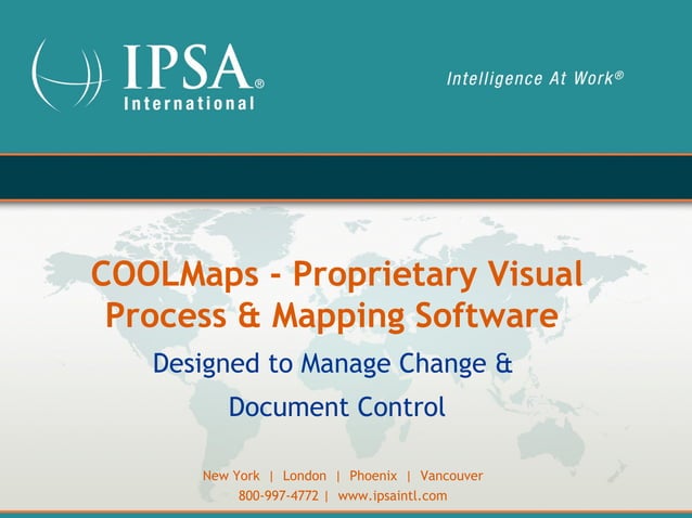 IPSA Mapping Software CoolMaps® | PPT