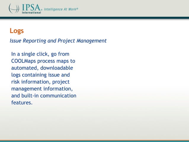 IPSA Mapping Software CoolMaps® | PPT
