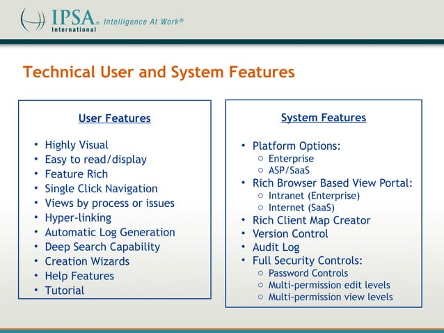 IPSA Mapping Software CoolMaps® | PPT