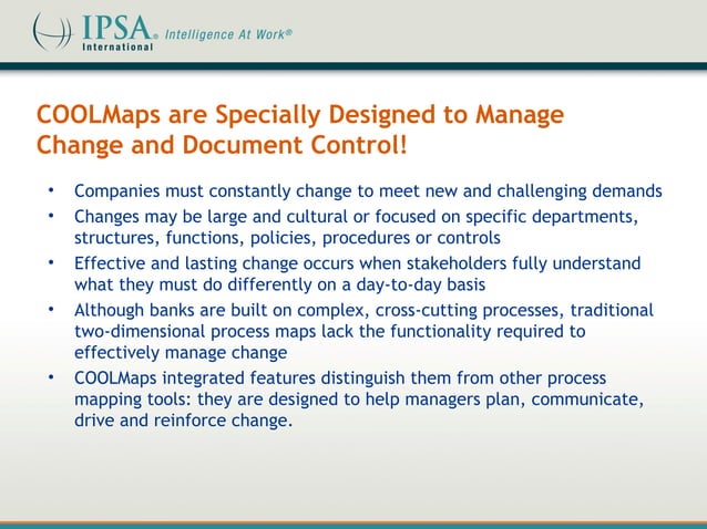 IPSA Mapping Software CoolMaps® | PPT