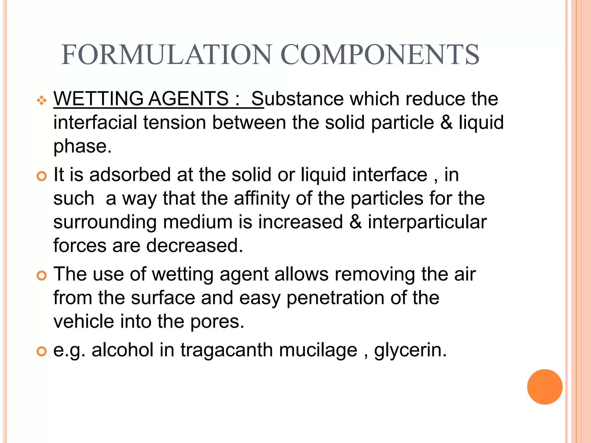 Formulation and manufacturing of suspensions | PPTX