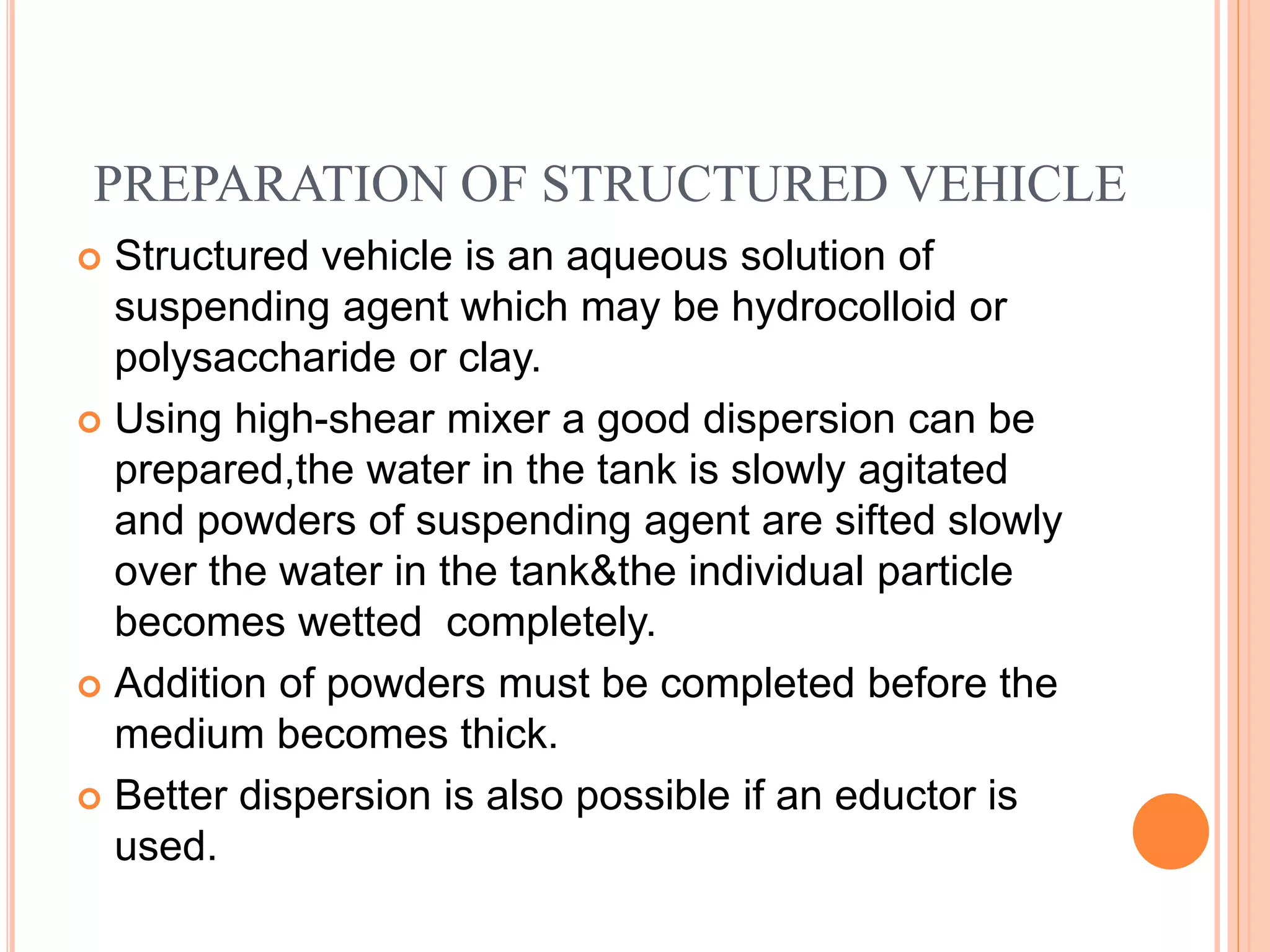 Formulation and manufacturing of suspensions | PPTX