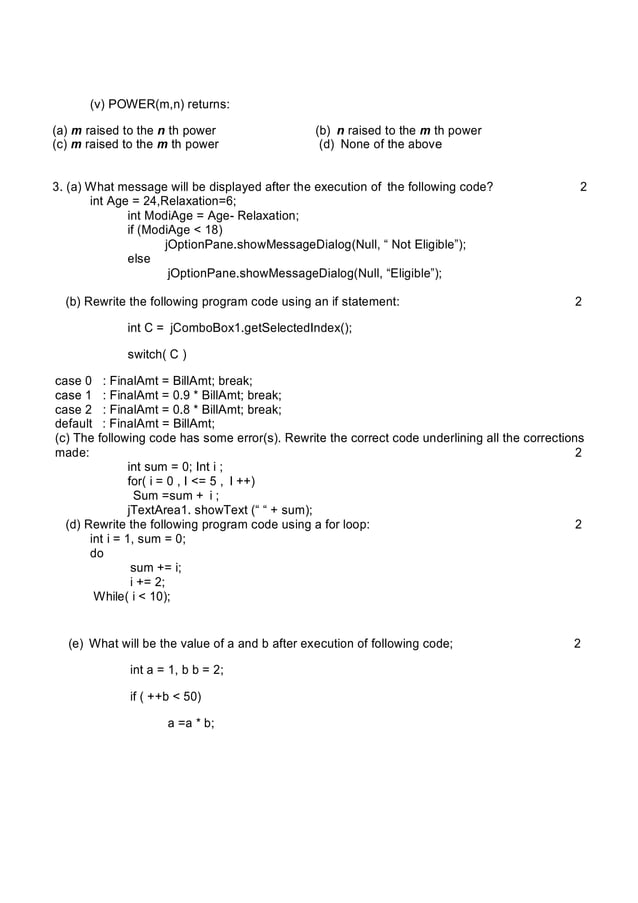 IP Sample paper 2 Class XI | PDF
