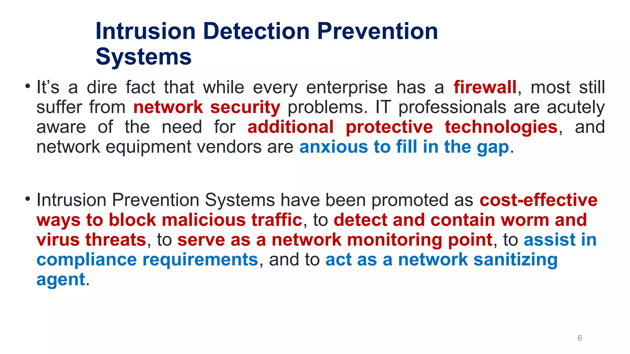 Intrusion Detection Systems and Intrusion Prevention Systems | PPT