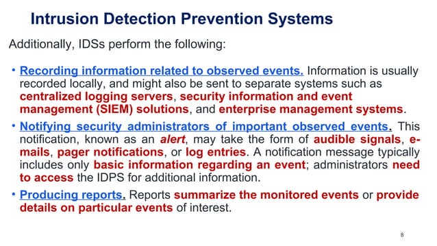 Intrusion Detection Systems and Intrusion Prevention Systems | PPT