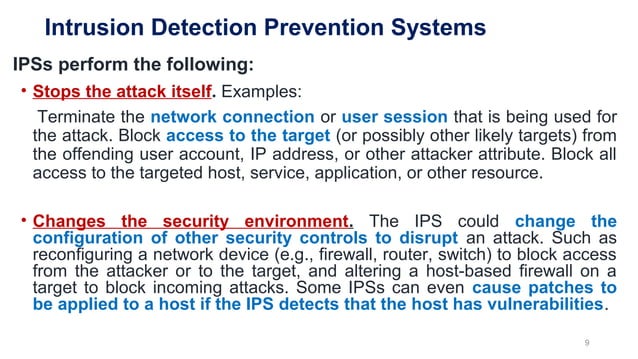 Intrusion Detection Systems and Intrusion Prevention Systems | PPT