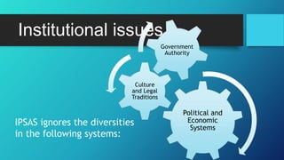 Article Summary: IPSAS: Conceptual & Institutional Issues by James L ...